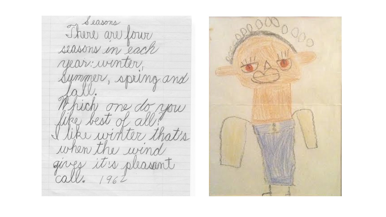 CBW first poem JBW first self portrait – children's books by the ...